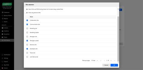 performing bulk restore veeam data cloud for microsoft 365