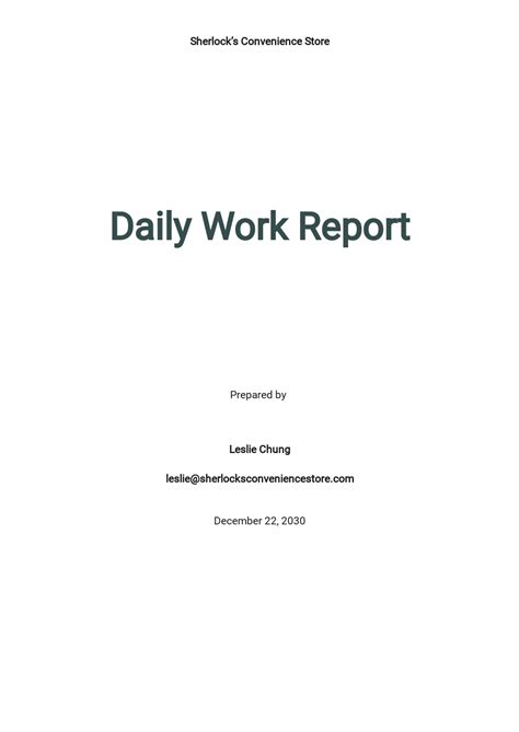 Daily Report Templates In Microsoft Excel XLS Template Net