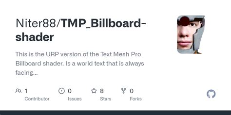 GitHub Niter TMP Billboard Shader This Is The URP Version Of The Text Mesh Pro Billboard