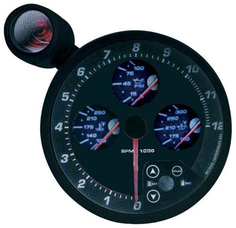Analog Speedometer With Gauges