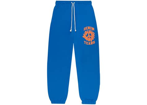 Denim Tears Denim University Sweatpants Royal Blue Mens Ss24 Us