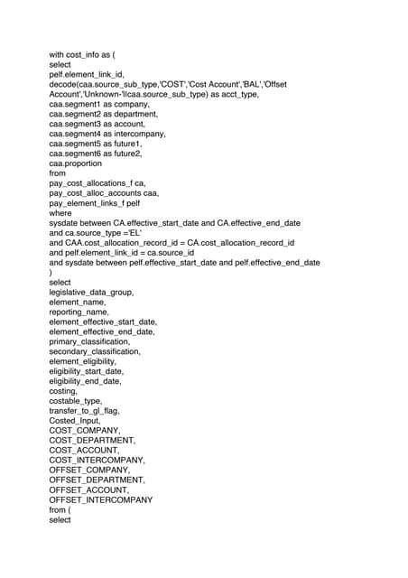 Oracle Cloud Human Capital Management Table Structure Docx Databases Computer Software And