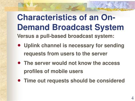 Ppt A Self Adaptive Scheduling Algorithm Of On Demand Broadcasts