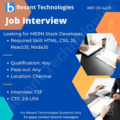 Besant Technologies On Linkedin Reactjs Nodejs Fullstack Openings