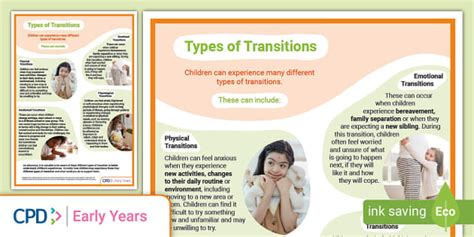 Types Of Transition Kindergarten Transitions In Kindergarten