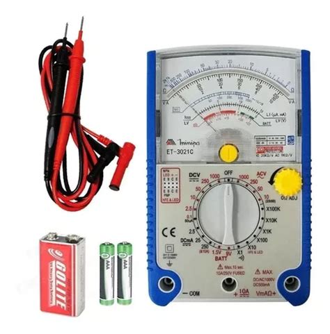 Multimetro Analogico Profissional Et 3021c Original Minipa