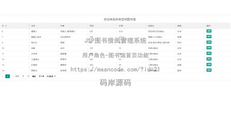 基于JSP实现图书借阅管理系统 码岸源码