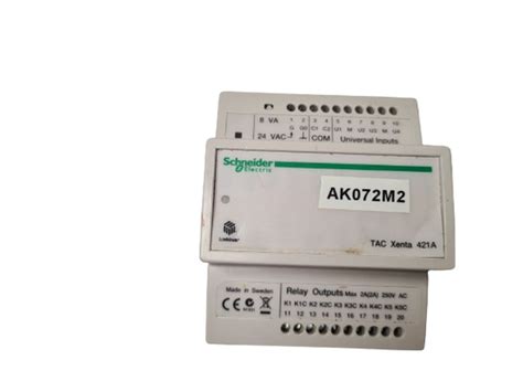 Schneider Tac Xenta 421a 0 073 0245 0 Universal Inputs And Relay Output