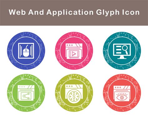 web and application vector icon set 20710973 vector art at vecteezy