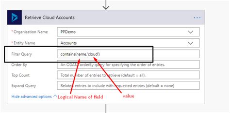 Using “contains” Filter Query In Ms Flow Cloudfronts