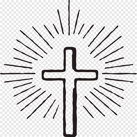 Cross Sketch Black Jane Pen Png Pngegg