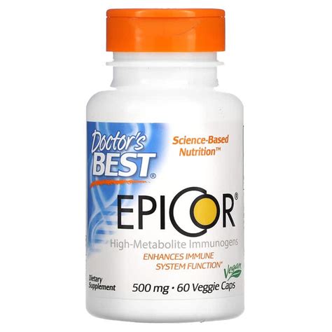 Doctor's Best "Epicor" 500 мг, поддержка иммунитета (60 капсул ...
