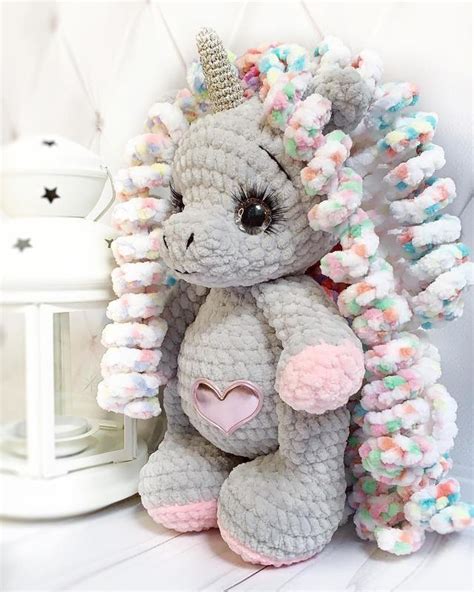 Вязаная плюшевая единорожка/unicorn — цена 999 грн в каталоге Мягкие ...