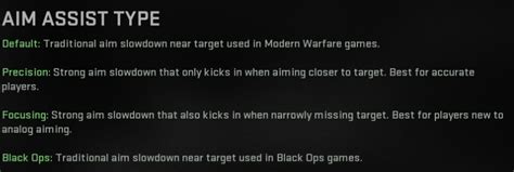 Best Aim Assist Settings In Warzone All Warzone Aim Assist Types Explained Dot Esports