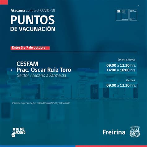 Servicio Salud Atacama on Twitter Covid19 Puntos de vacunación