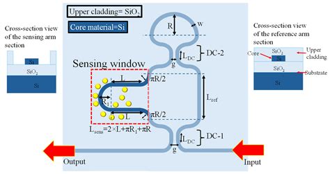 High Sensitivity Design For Silicon On Insulator Based Asymmetric Loop Terminated Mach Zehnder
