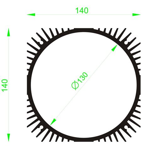 All Aluminum D 130mm Toroidal Transformer Shield C Grandado