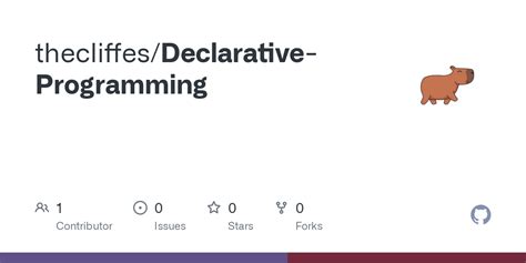 Github Thecliffes Declarative Programming