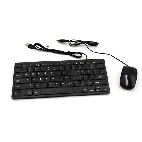 Universal USB Mini Multimedia Keyboard With Mouse For Laptop Black Shopee Philippines