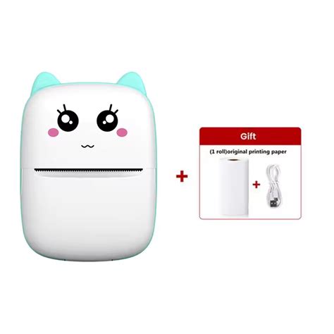 Mini Printer Portable Label Printer Sticker Wireless Inkless Self