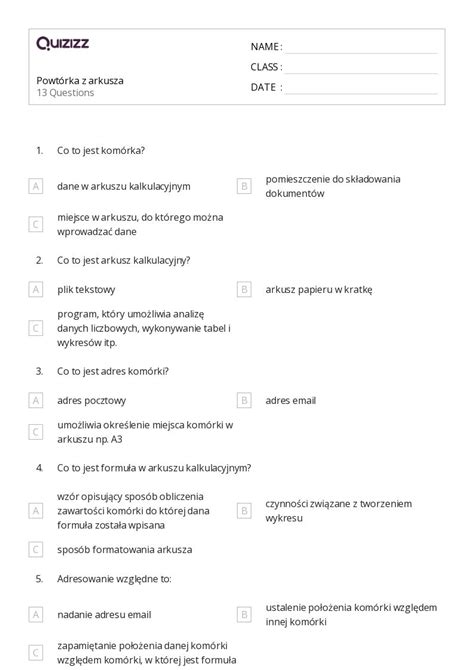 Ponad Wykresy Obrazkowe Arkuszy Roboczych Dla Klasa W Quizizz Darmowe I Do Druku