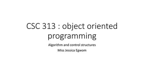 Problem Solving And Algorithm Development Pptx
