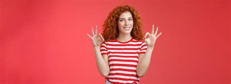 Tudo Bem Relaxe Tudo Perfeito Satisfeito Ruiva Bonita Alegre Namorada