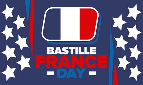 프랑스 바스티유 데이 매년 7 월 14 일에 축하하는 국가 해피 홀리데이 프랑스 국기입니다 프랑스 독립과 자유 애국적인 요소 축제 및 퍼레이드 디자인 벡터 포스터 그림 7