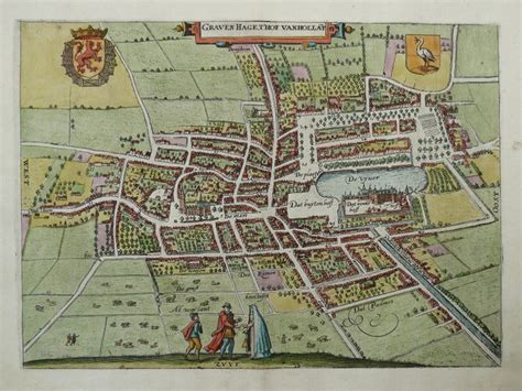 Nederland Stadsplan Den Haag L Guicciardini W Blaeu