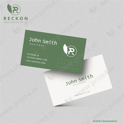 Multicolor Cardboard Business Visiting Card Printings Service In Mumbai At ₹ 1 5 Piece In Navi