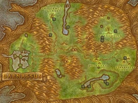 Teldrassil Wow Map