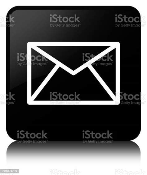 이메일 아이콘 검은 사각형 버튼 0명에 대한 스톡 벡터 아트 및 기타 이미지 0명 검은색 메시지 Istock