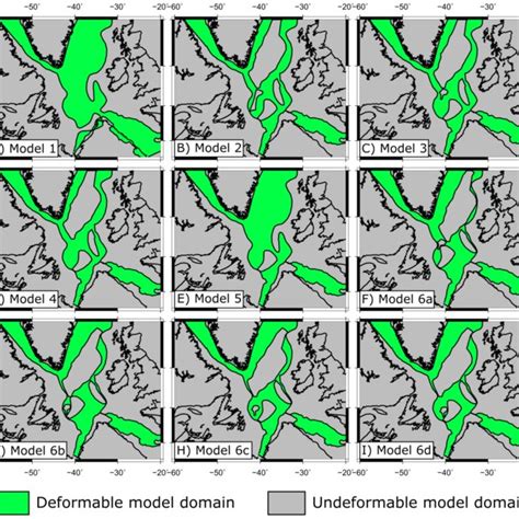 1661 Initial Model Setup Showing The Deformable Mesh Domain In Green
