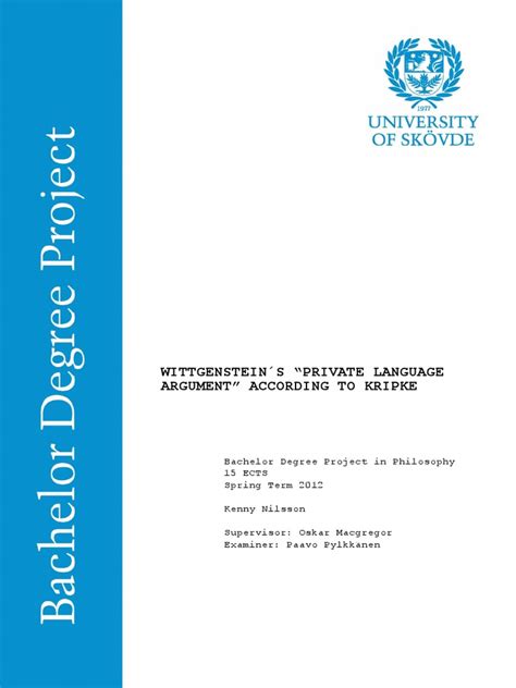 Kripke On Wittgenstein Pdf Epistemology Metaphilosophy