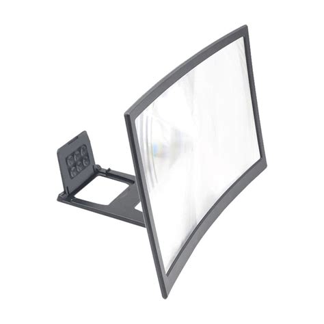 Lytiang 14inch Mobile Phone Video Curved Screen Amplifier 3d Magnifier Stand Holder Projector
