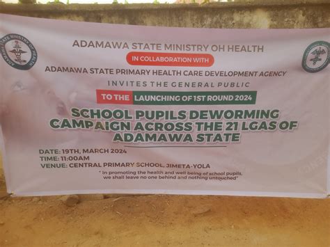 Adamawa Health Minstry Adsphcdawho Other Partners Flagg Off School