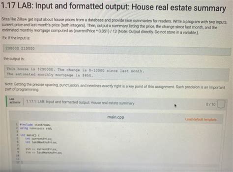 Solved Cs C C Programming Home Mput And Formatted Output Answer Transtutors