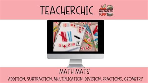Mathematicians Mat Mats Elementary By Teacherchic Tpt