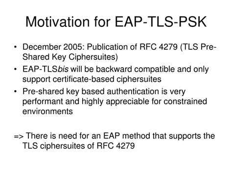 PPT EAP TLS PSK Draft Otto Emu Eap Tls Psk 00 Txt PowerPoint