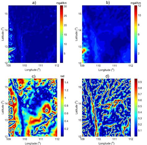 Edge Detection Results For Gravity Data In Fig 5b A Thg B As