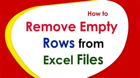 How To Remove Empty Rows Between Data In Excel Delete Blank Rows In Excel By Suhani Malik