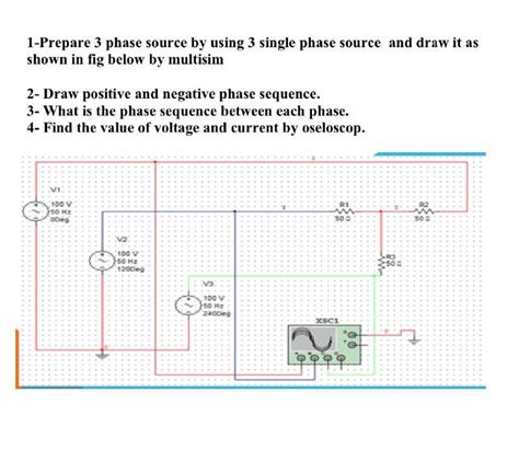 Solved Prepare Phase Source By Using Single Phase Chegg Com