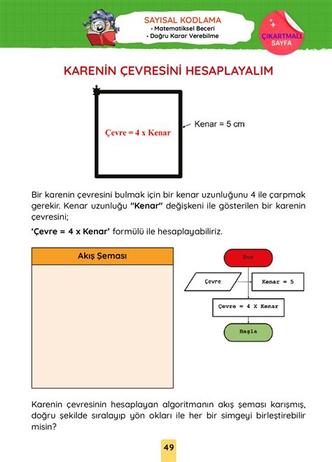 algorİtma ve kodlama etkİnlİklerİ 3 sinif sifirbiryayin sayfa 51