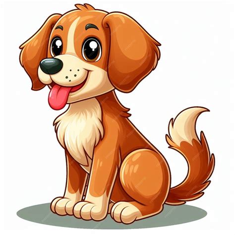 Premium Vector Cute Dogs Vector Cartoon Illustration