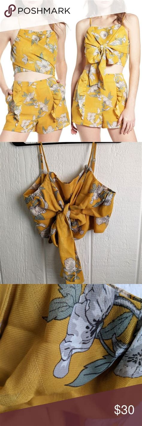 Chriselle X Joa Floral Crop Top Fashion Buy Clothes Design Floral