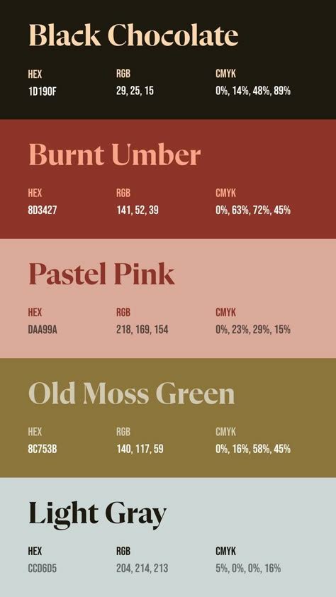 Bakery Color Palette Colour Schemes