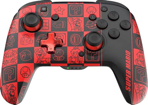 Pdp Official Wireless Deluxe Controller Nintendo Switch Glow Super Icons Au