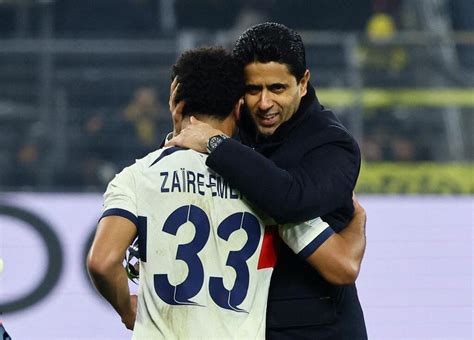 Dortmund Psg Nasser Al Khelaïfi On A Fait Un Grand Match On Est