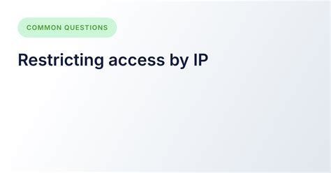 Restricting Access By Ip — Deploybot Help Center