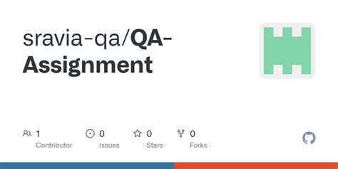 GitHub Sravia Qa QA Assignment